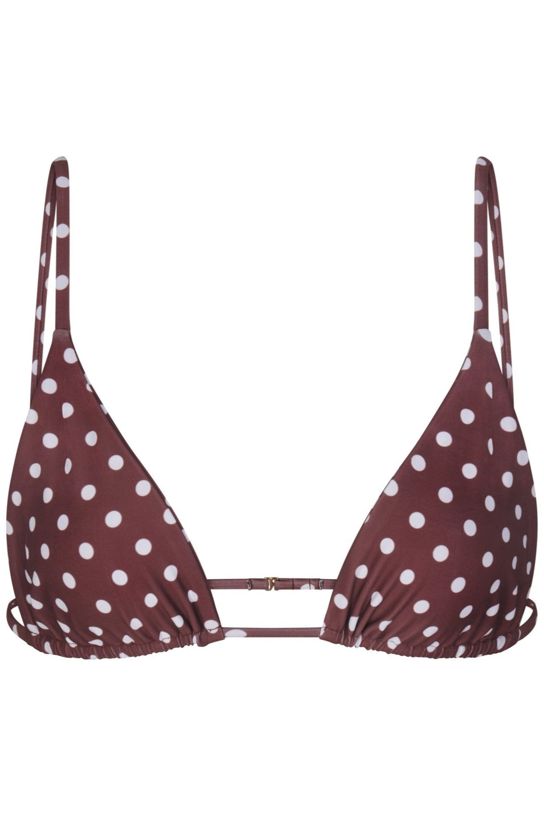 Brown Polkadot Tahiti Bikini Top – Sanori